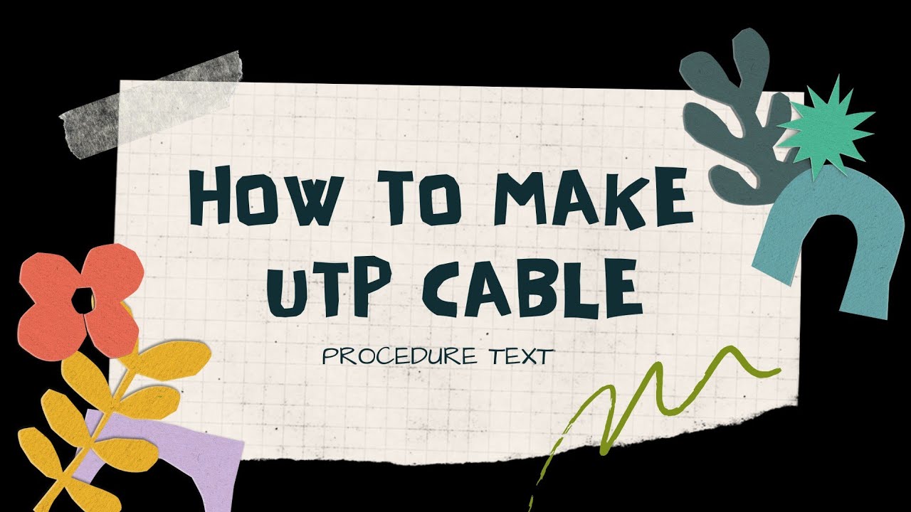 HOW TO MAKE UTP CABLE #tutorial #prosedur - YouTube
