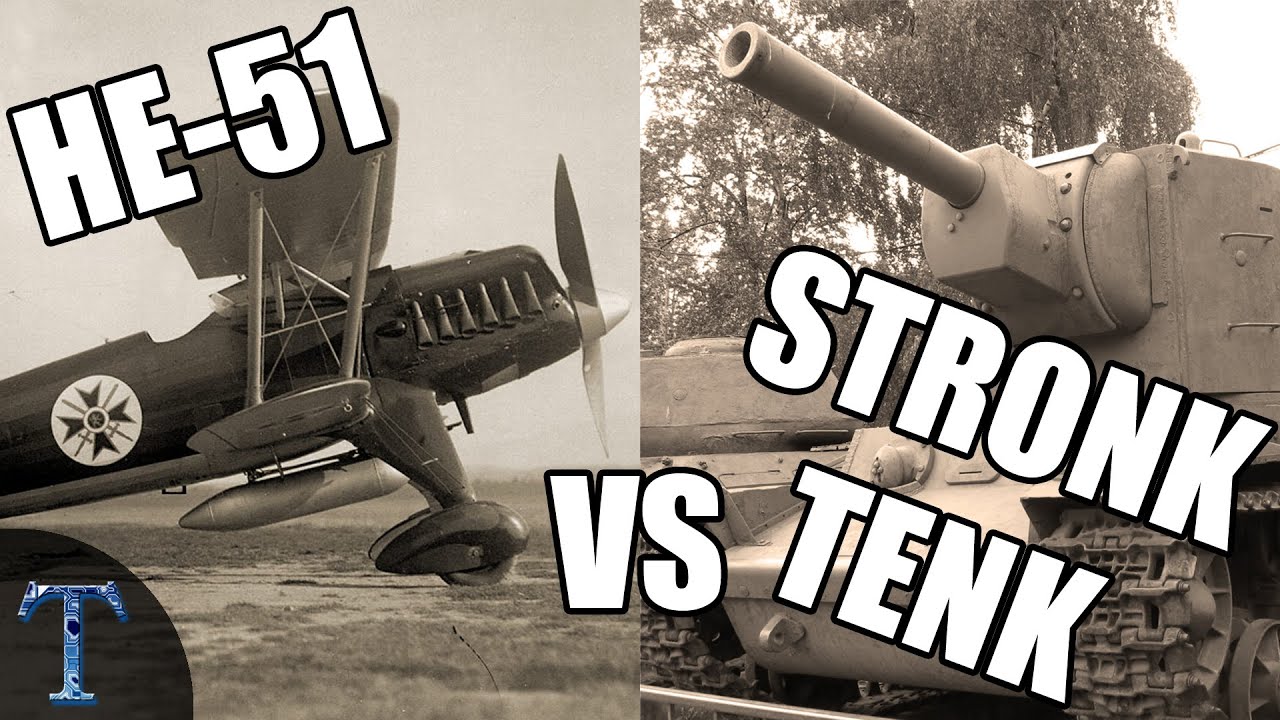 KV-2 vs. He 51 (War Thunder) - YouTube