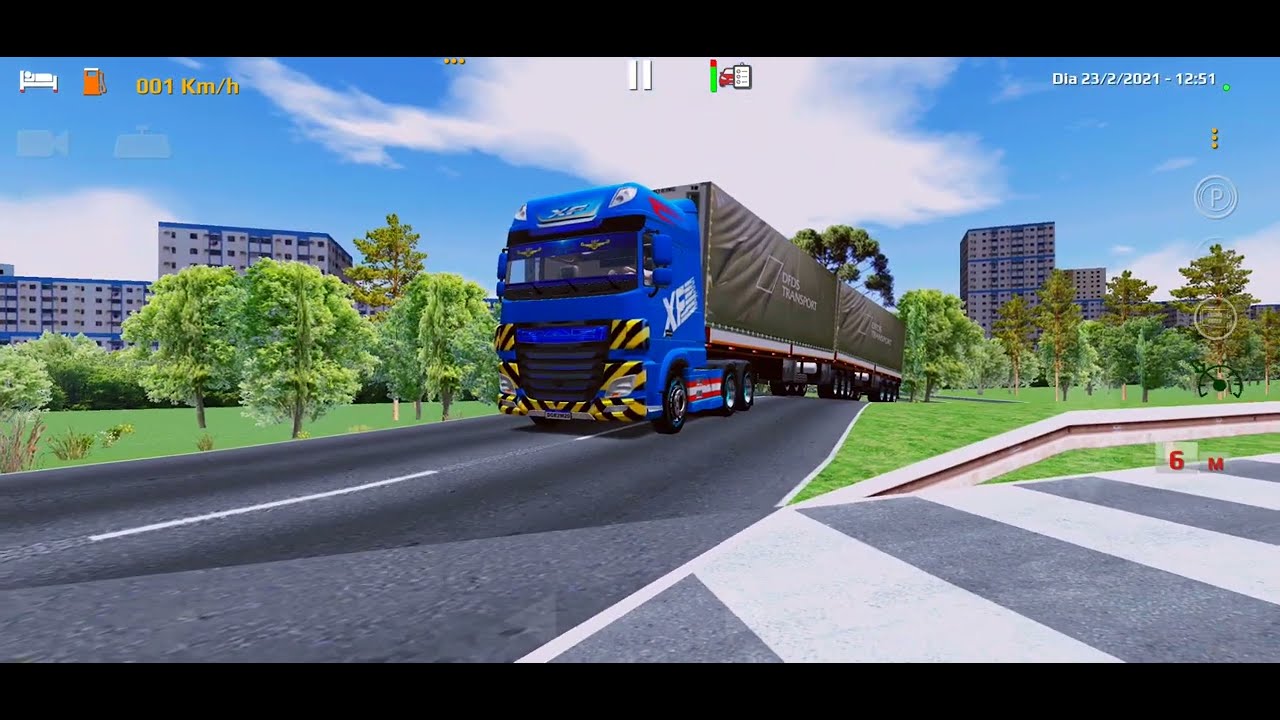 World truck driving simulator-gameplay (DAFT & CARGA FULL DFDS TRAILER ...