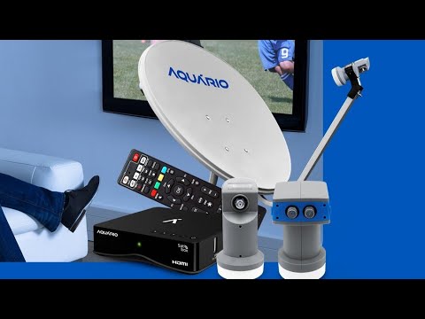 Montagem Antena Aquario Nova Parabolica TVRO - YouTube
