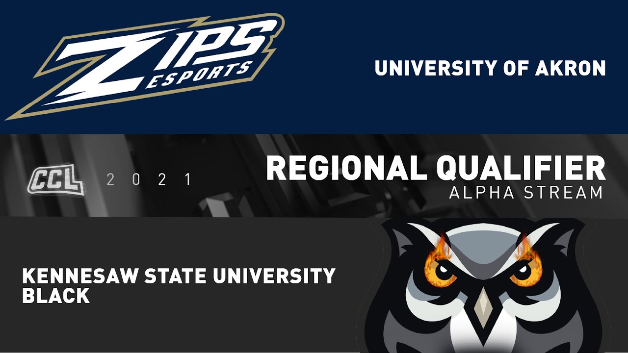Zips Esports vs KSU Black | CCL 2021 | Regional Qualifiers - YouTube