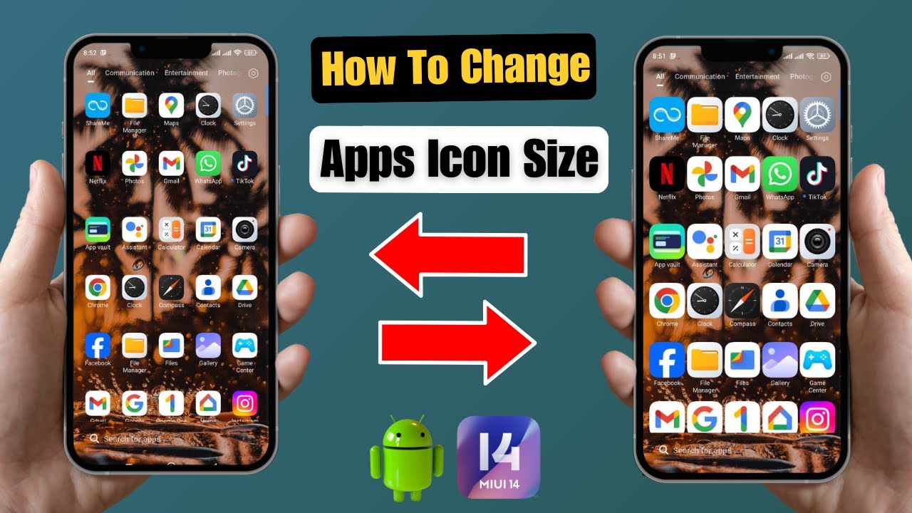 How to Change App Icon Size on Android | Change App Grid Size - YouTube