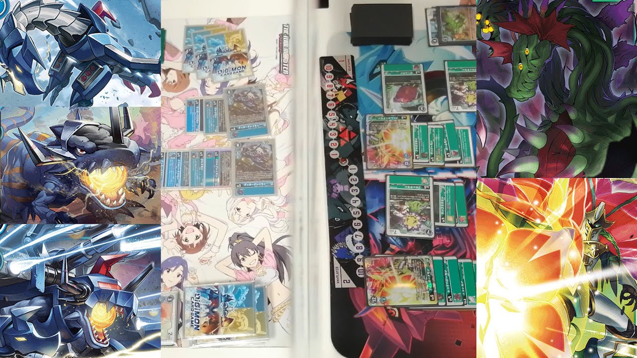 Digimon TCG -EX3- Blue Flare vs Green Vegetation - Draconic Roar - YouTube