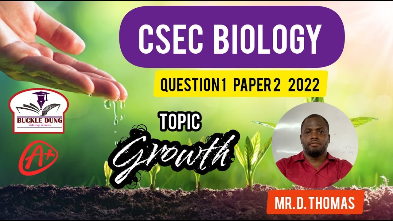 CSEC Biology Question 1 paper 2 2022 - YouTube