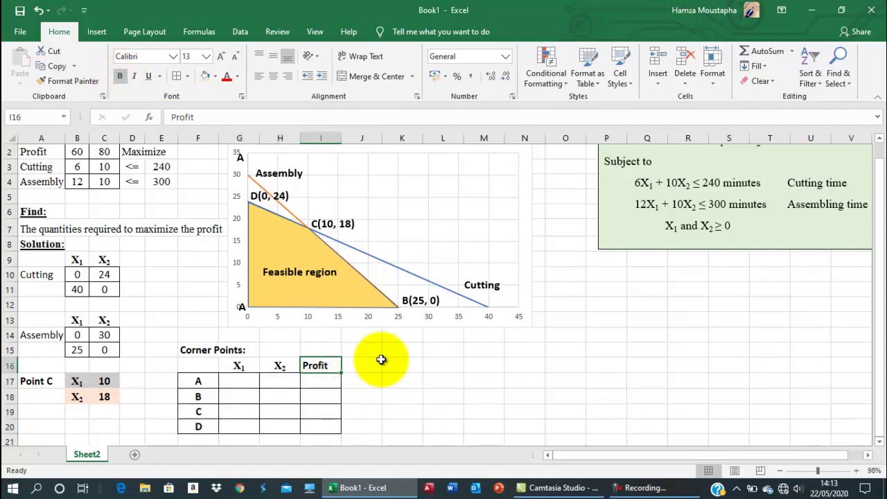 Solving LPP Graphically In Excel Be In Statistics YouTube Solving LPP Graphically In Excel Be In Statistics YouTube