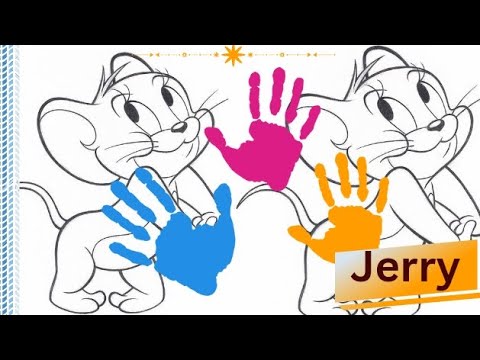How to coloring & painting Jerry|Tom& Jerry cartoon colour for kids ...