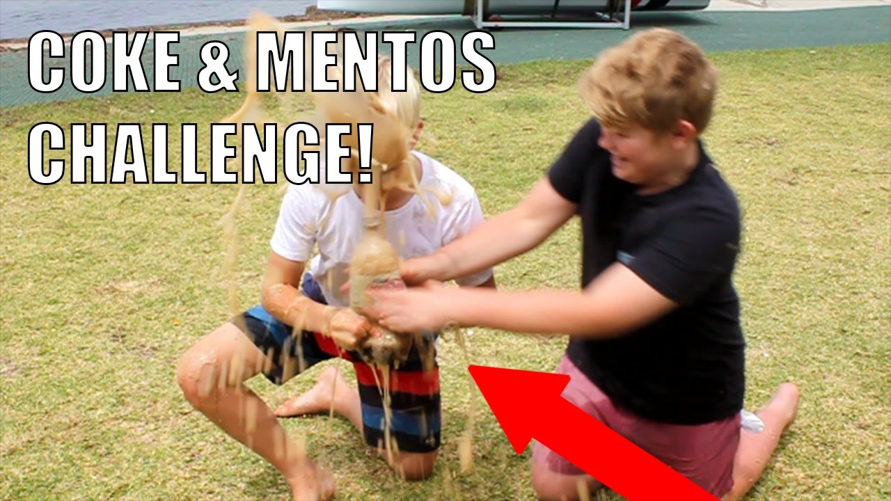 COKE & MENTOS CHALLENGE!! - YouTube