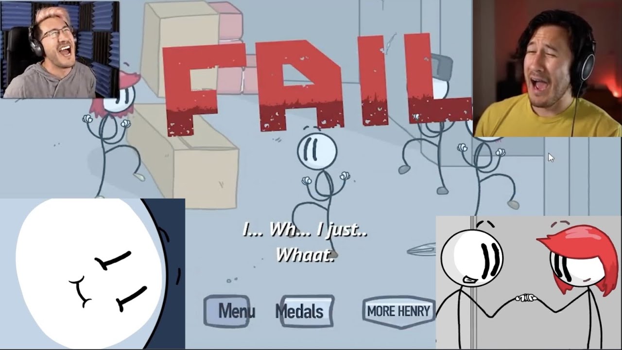 Markiplier, Henry & Ellie ! Best and Funniest Moments/Compilation | The Henry Stickmin ...