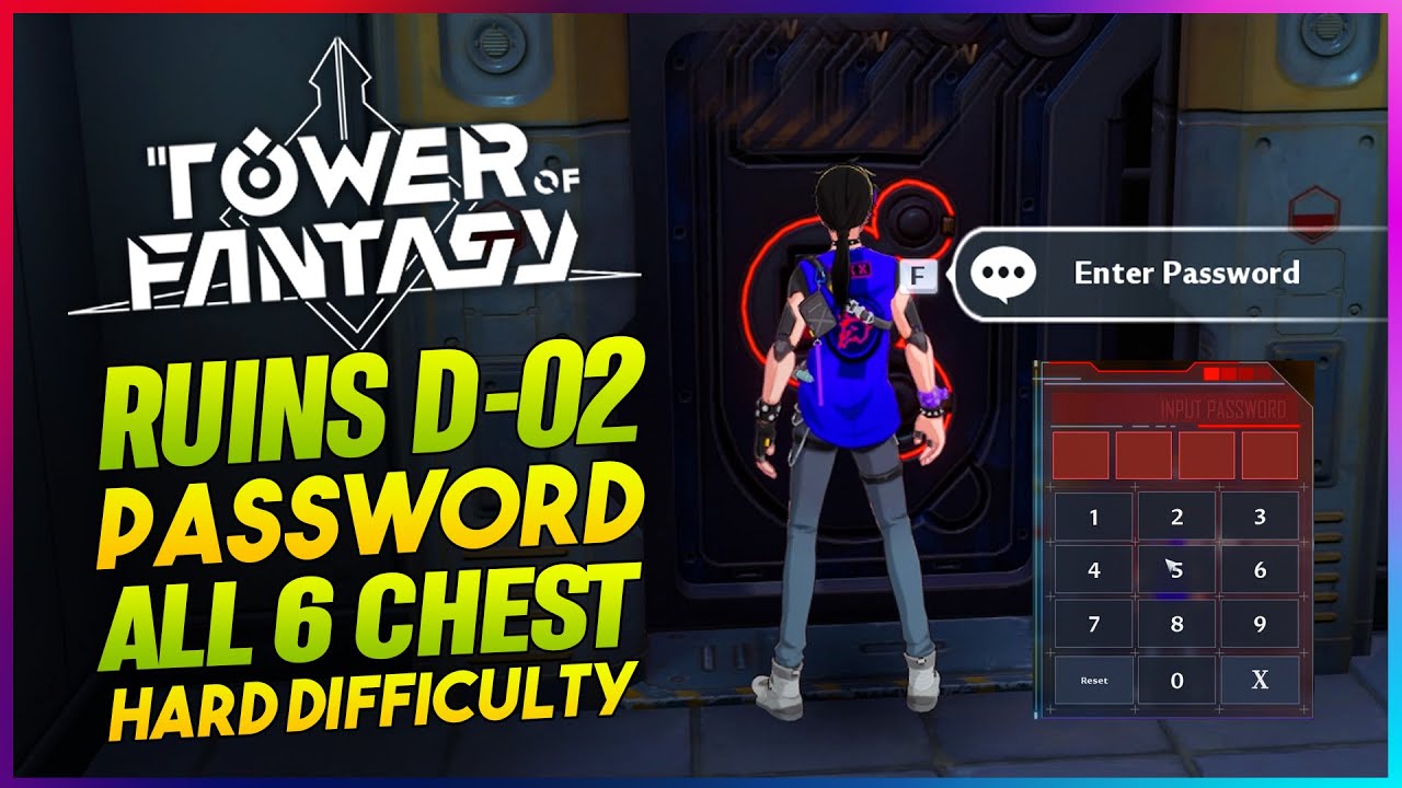 Level 66 - Ruins D-02 (HARD) Password SOLVED & All 6 Chest Locations ...