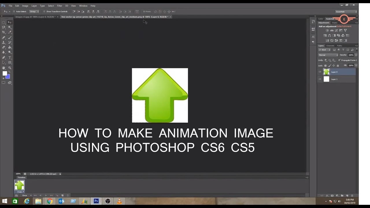 How To make an Animation (GIF) in Photoshop CS6 CS5 - YouTube