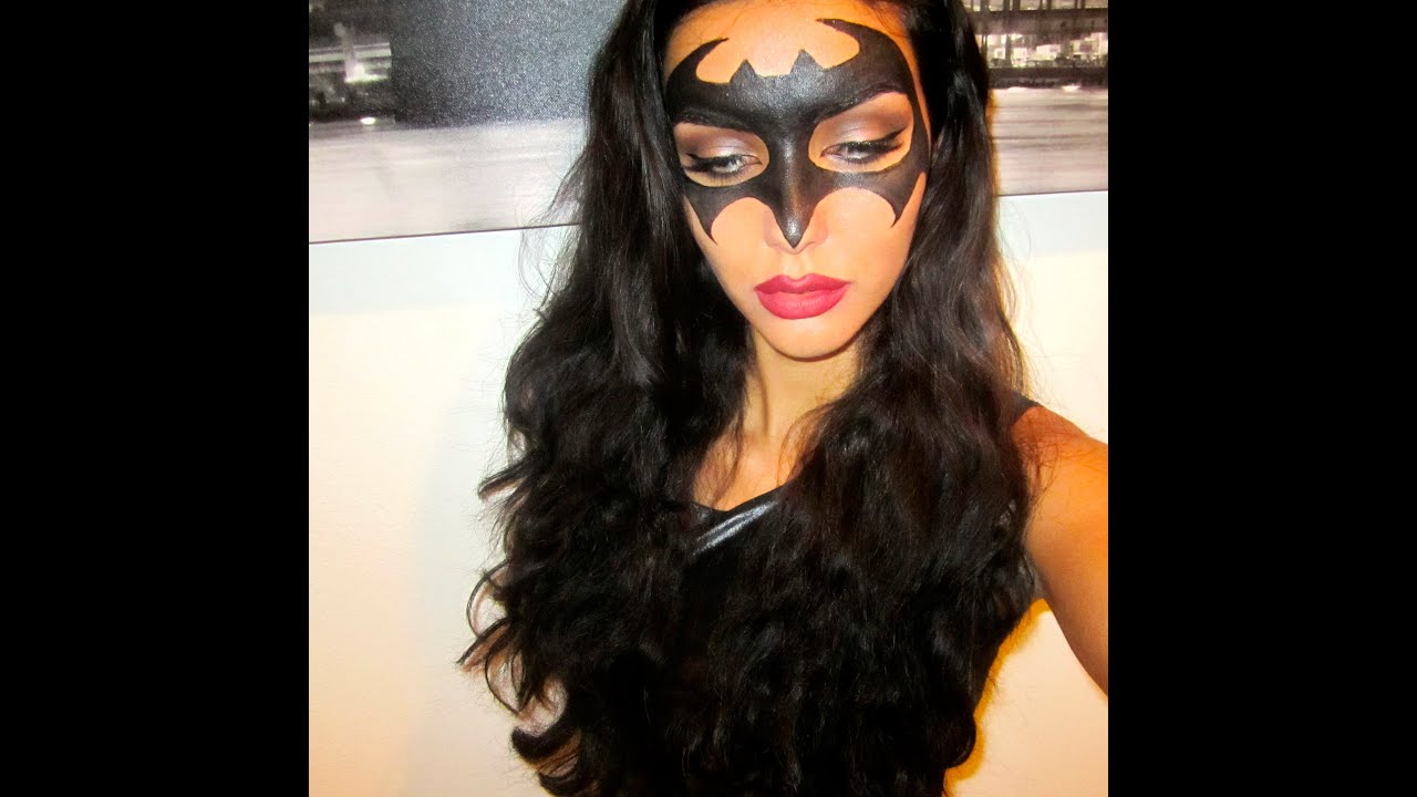 Easy Batman Make-Up Tutorial for Halloween! - YouTube