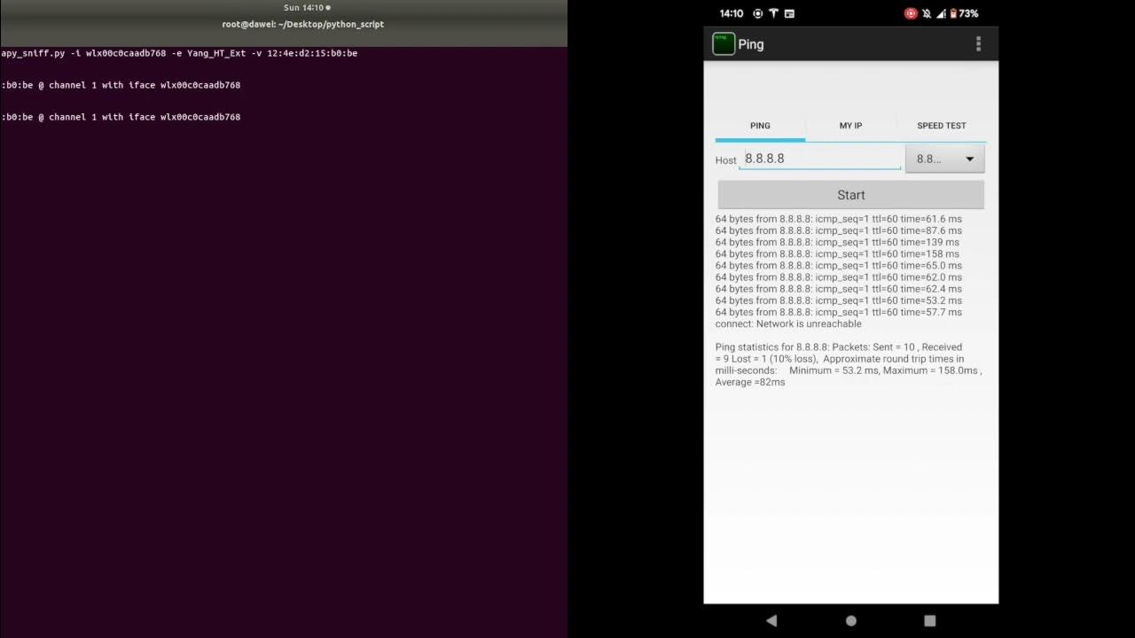 deauth attack: scapy - YouTube