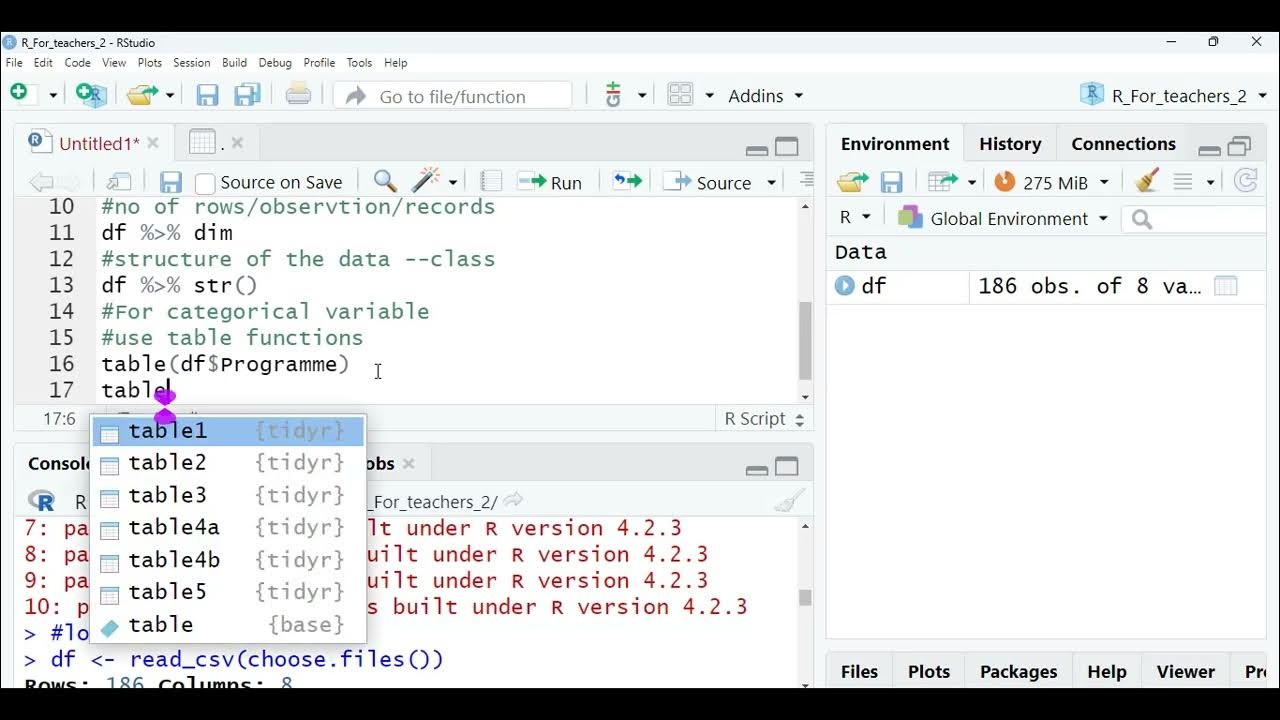 Tidyverse to filter real student data - YouTube