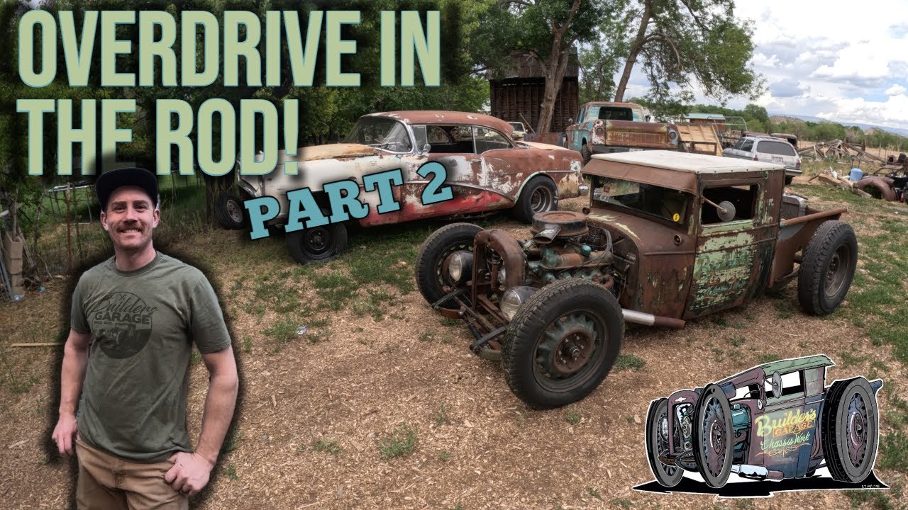 Finishing the overdrive trans swap in the Rat Rod! - YouTube