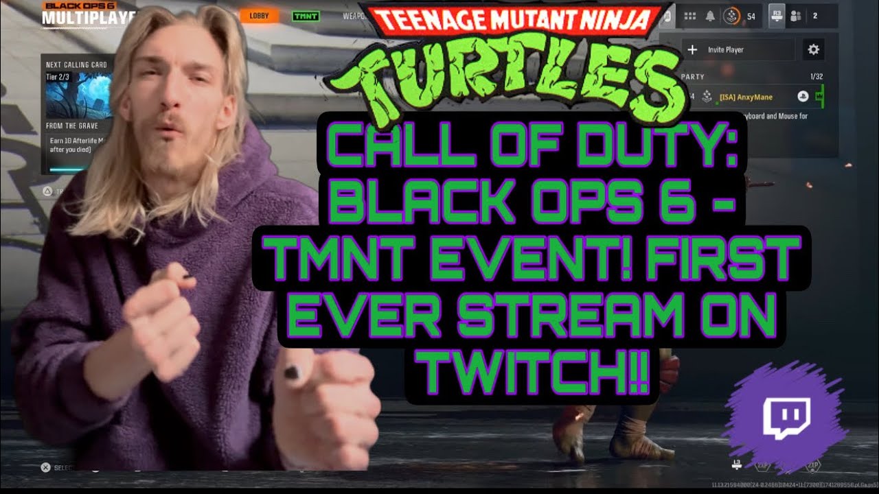 COD BLACK OPS 6 - TMNT EVENT!!!! PLUS FORST EVER STREAM ON TWITCH! - YouTube