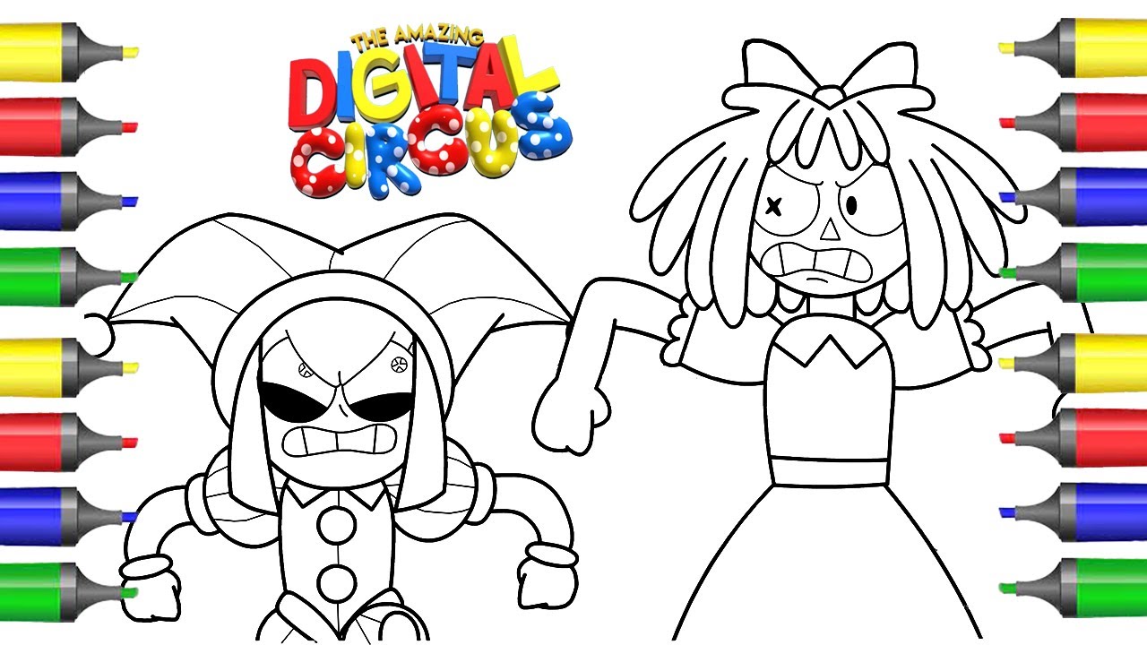 🎭 🎪 How to draw The amazing digital circus/ The amazing digital circus ...