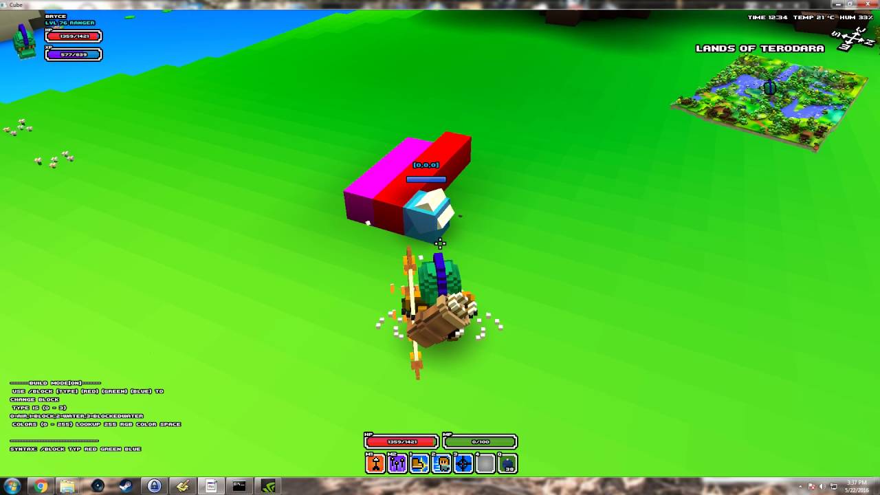 Block placement system update 3[Cursor and commands] - YouTube