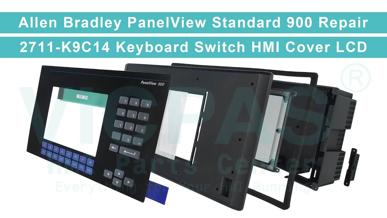 2711-K9C14 Allen Bradley PanelView 900 Acrylic Board Switch Membrane ...