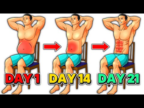 10 Min Chair Workout for Seniors | Belly Fat Exercises for Men Over 50