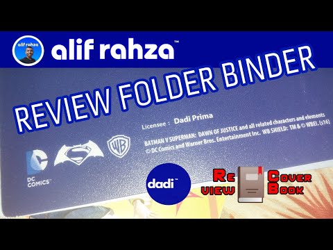 Review Binder File Batman VS Superman merk Dadi Prima - YouTube