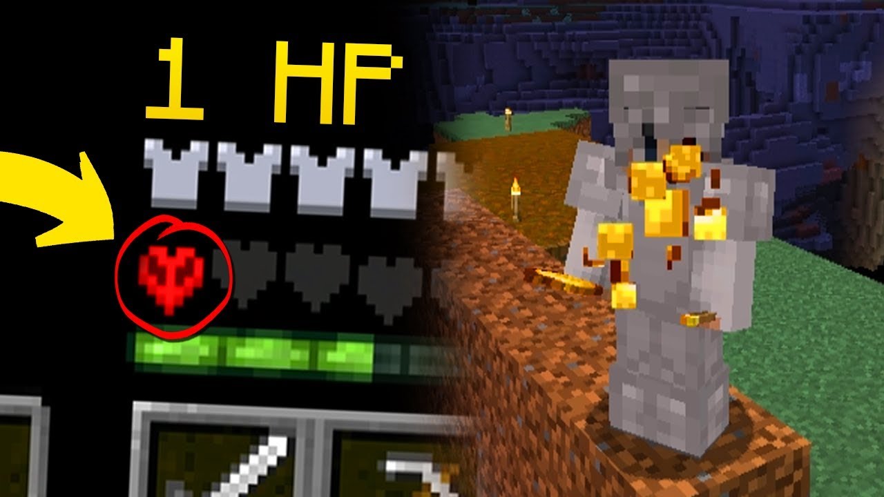 1 HP in NETHER - Minecraft Ultra Hardcore #5 - YouTube