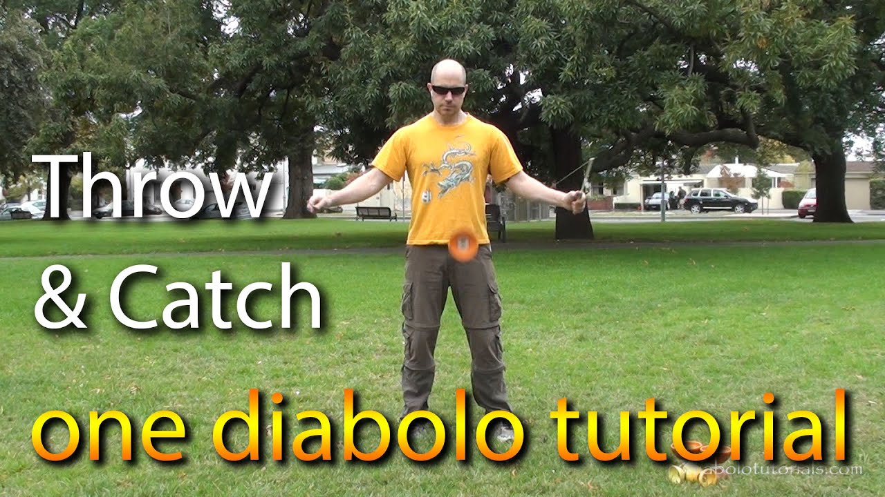Diabolo Tutorial - One Diabolo Throw & Catch - YouTube