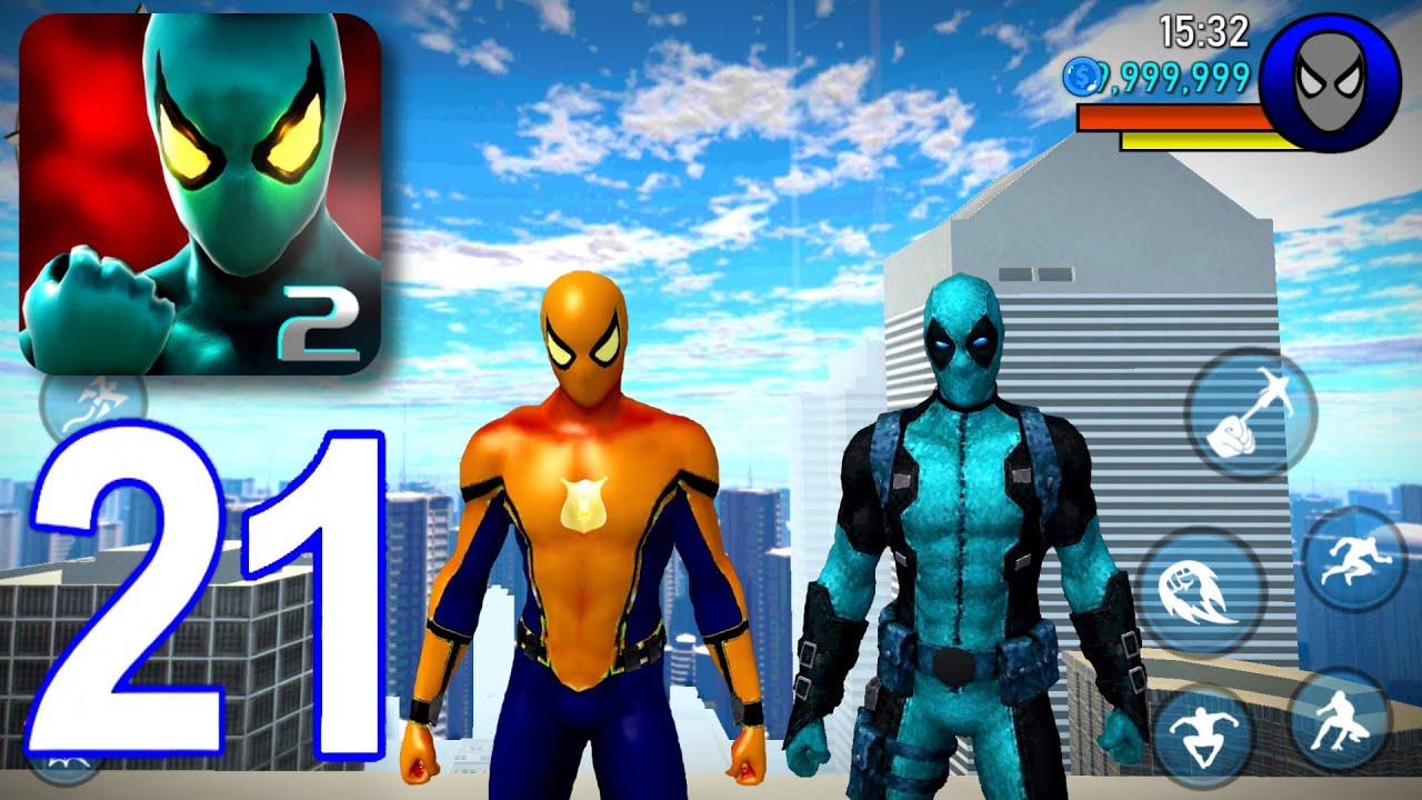 Power Spider Rope Hero 2 - Gameplay Walkthrough Part 21 - 2 Characters ...