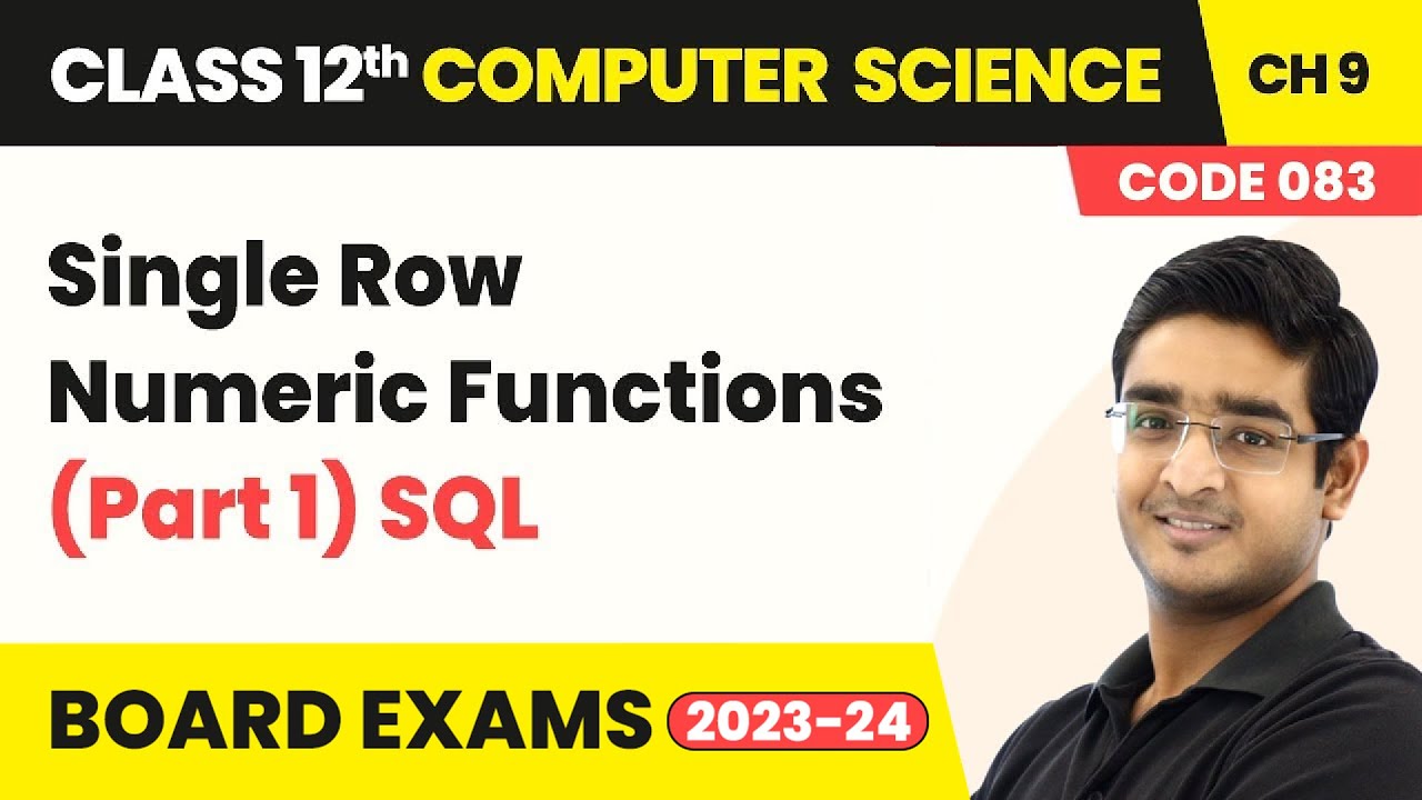 Sql Function Single Row Numeric Functions Part 1 Class 12 6113