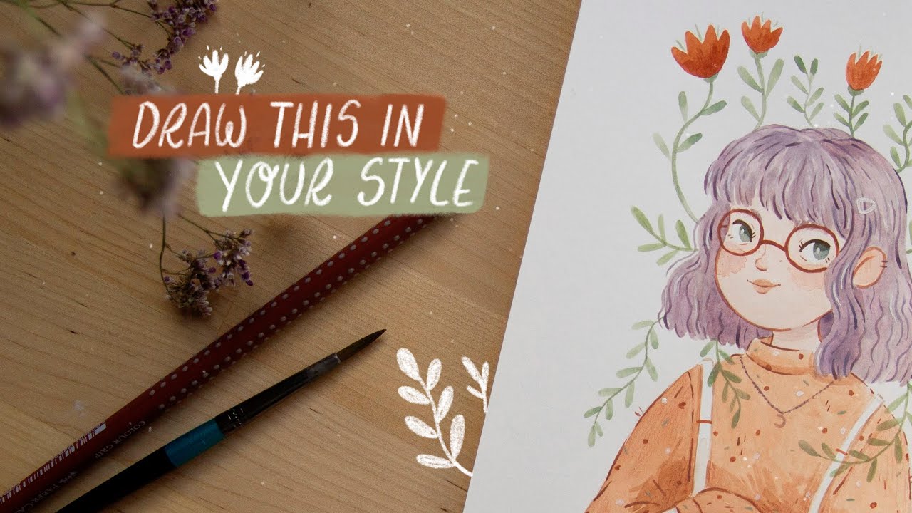 Draw this in your Style - art challenge nr. 02 - YouTube