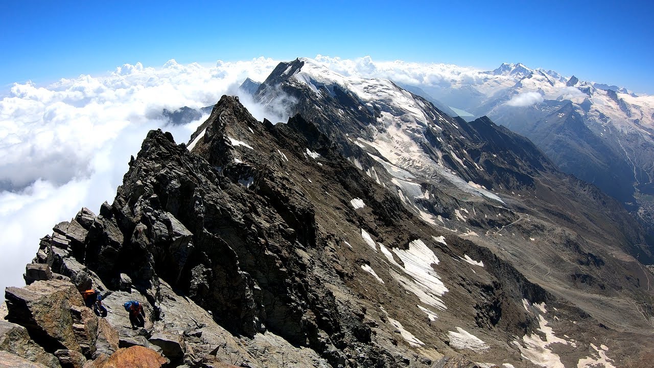 Lagginhorn (4010 m), Walliser Alpen / The Pennine Alps / Alpii Pennini ...