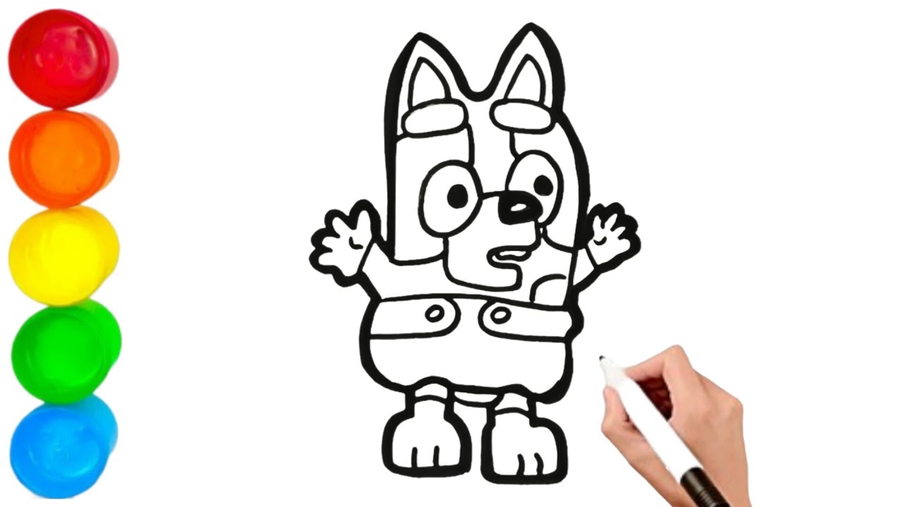 Let's Draw Bluie Together! 🎨 Super Fun & Easy Drawing for Kids! - YouTube