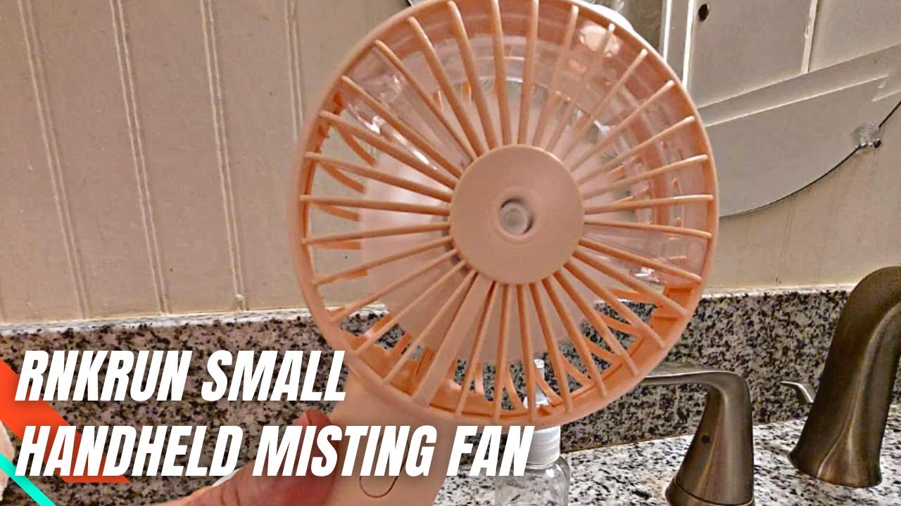 RNKRUN Small Handheld Misting Fan Review & Test | Portable Mister Fan ...