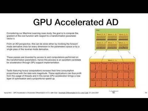 GPU Acceleration of Automatic Differentiation in C++ with Clad - YouTube