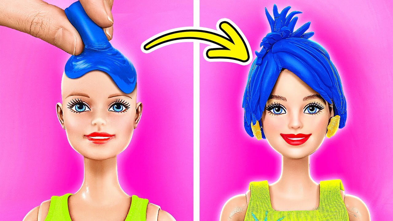 Muñeca Barbie fea se convierte en princesa. Hacks y manualidades para ...