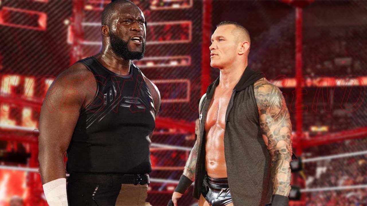 Omos vs Randy Orton HELL IN A CELL Match Wrestling Legend - YouTube