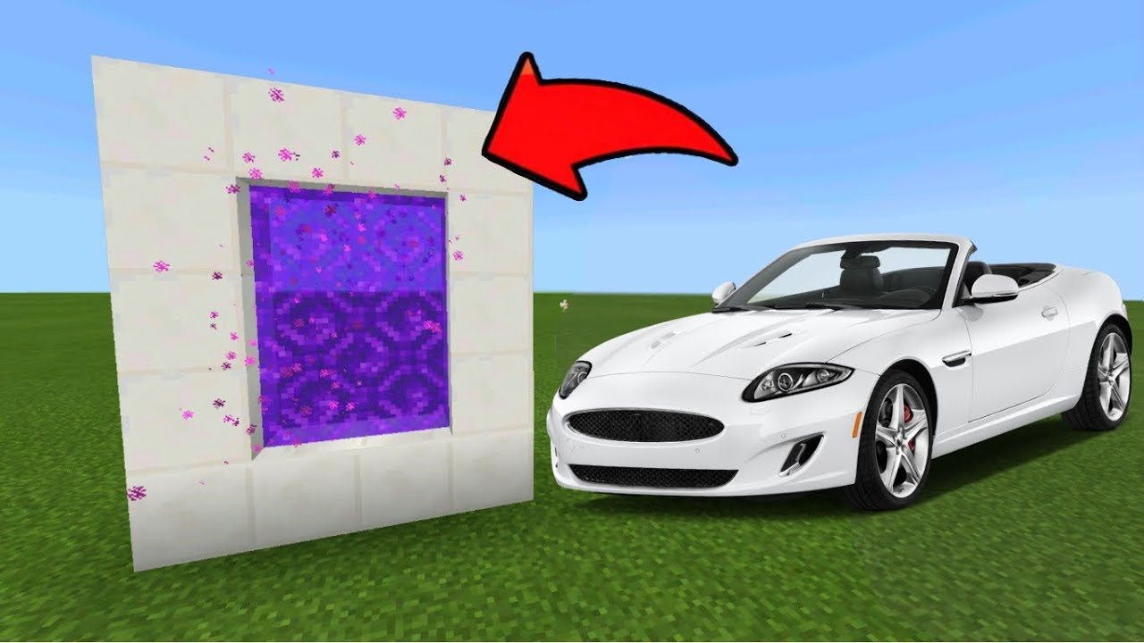 Minecraft Pe How To Make a Portal To The CAR Dimension - Mcpe Portal To ...