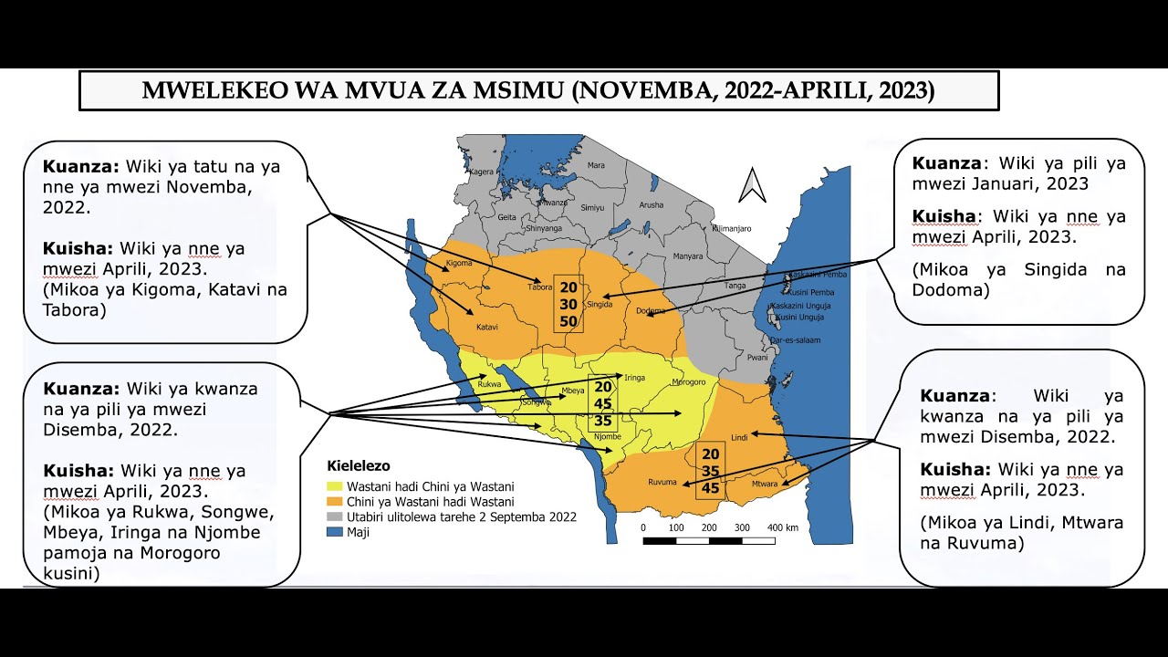 MWELEKEO WA MVUA ZA MSIMU NOVEMBA, 2022 – APRILI, 2023 - YouTube