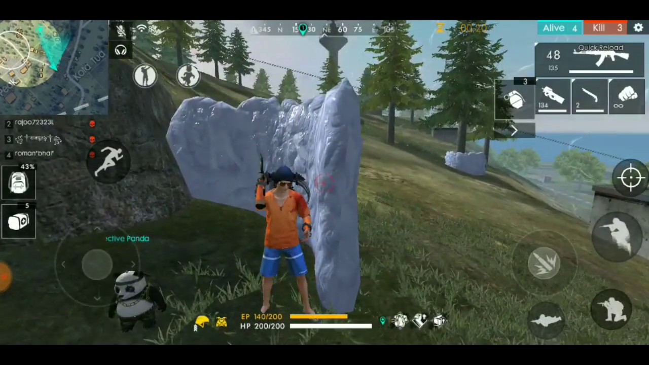 Free fire 1st gameplay - YouTube