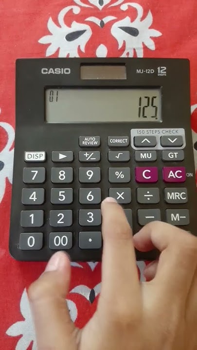 Casio mj-12d calculator edit - YouTube
