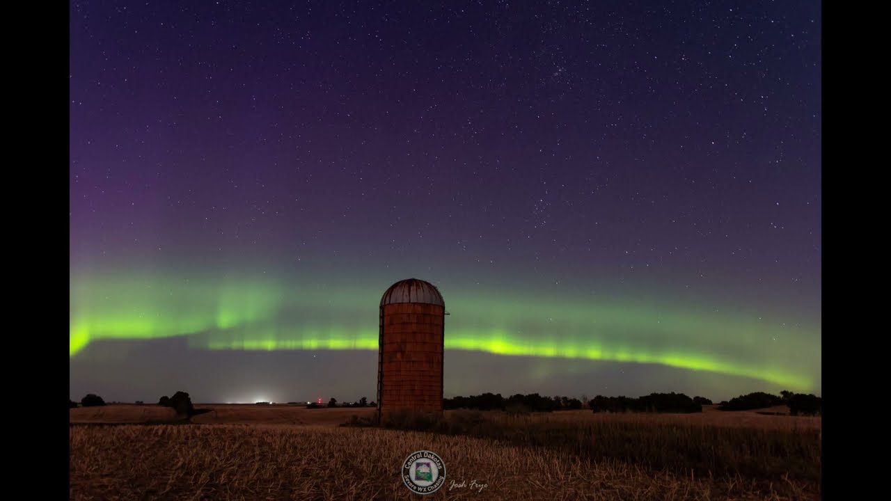 Northern Lights/Aurora Show from North Dakota! - YouTube