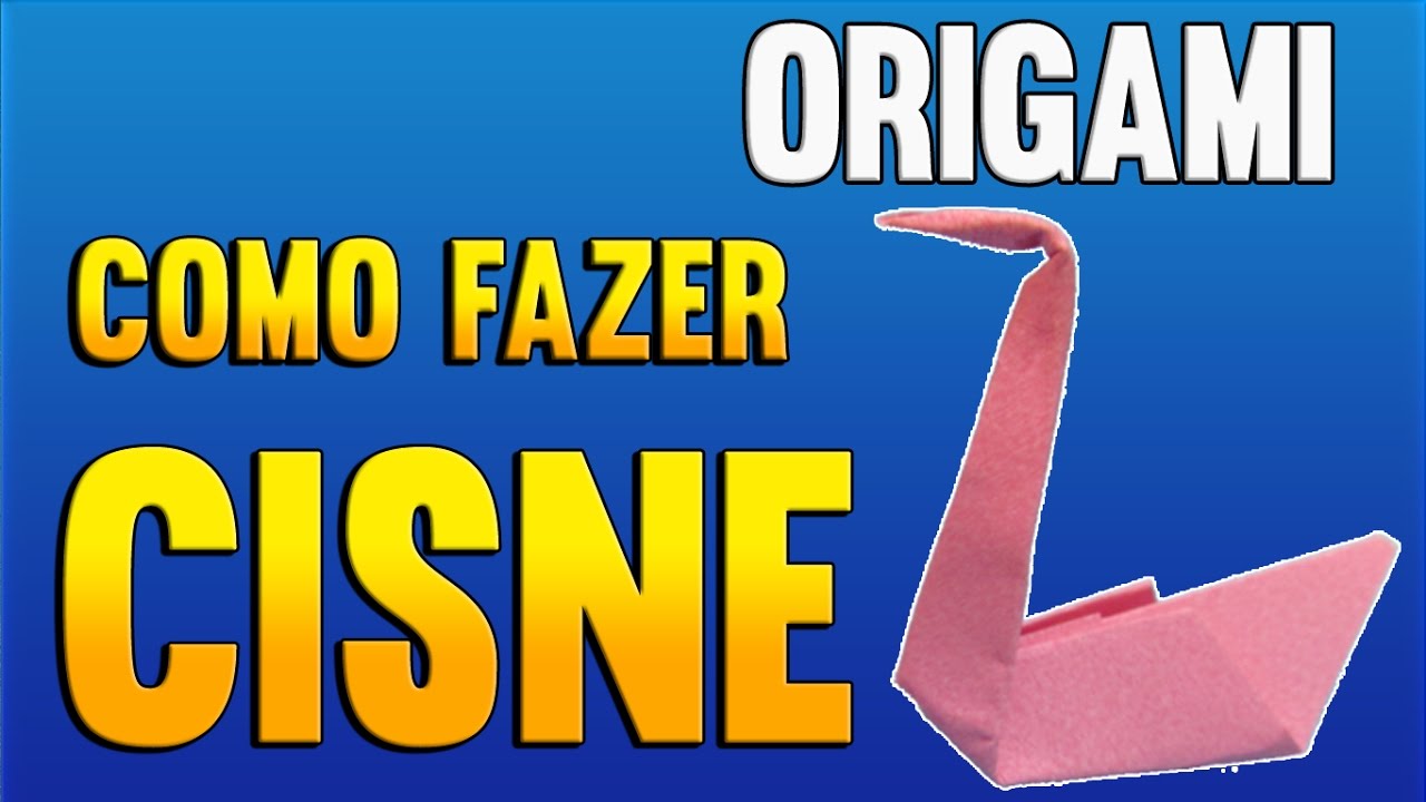 Como Fazer um CISNE de Origami - Passo a Passo - Paper Folding SWAN ...