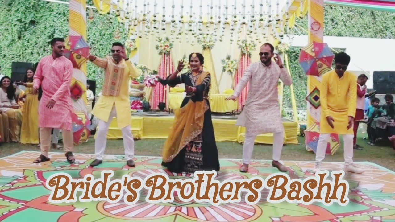 Bride brother on stage|dance with brothers|fun dnc| wedding ceremony # ...