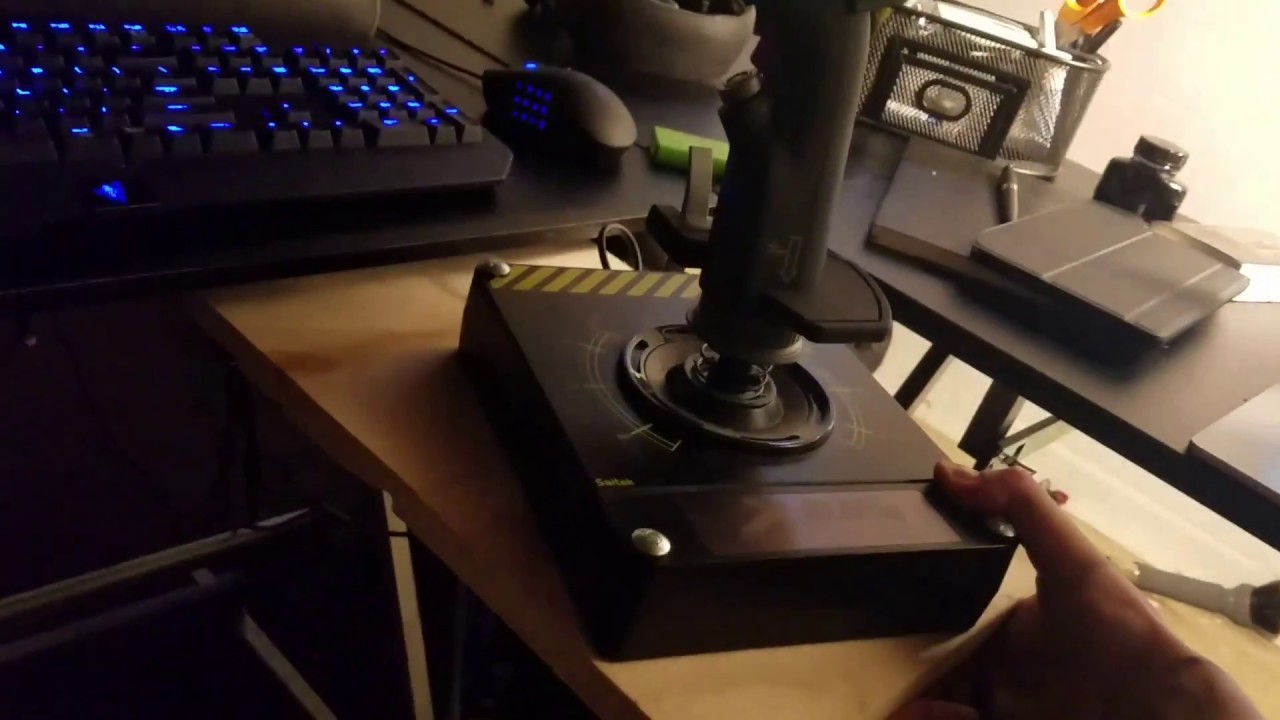 X-55 Rhino Flight Stick and Throttle Concealed Storage - YouTube