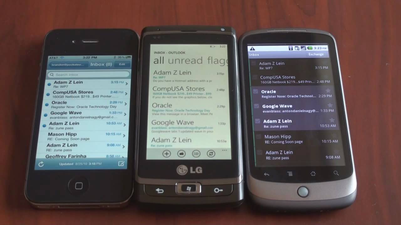 Exclusive: Windows Phone 7 Email Client Comparison | Pocketnow - YouTube