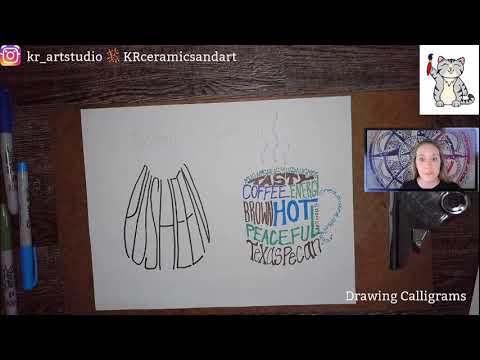 How to Draw a Calligram - YouTube