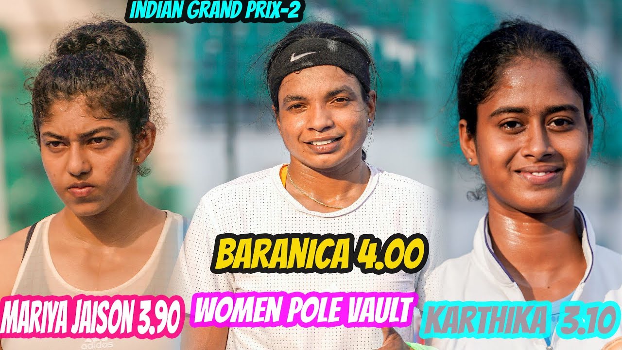 Baranica pole Vault 4.00m || Indian Grand Prix-2 || Swaminathan ...