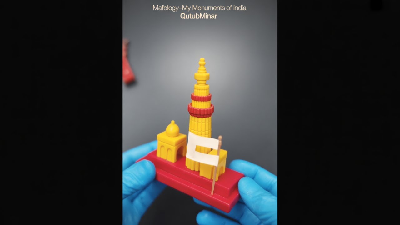 🕌 DIY 3D QUTUB MINAR Model ️💛 | DIY Monuments of India | Craftancy ️ ...