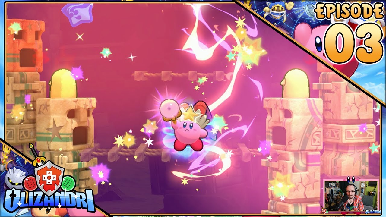 Kirby's Return To DreamLand Deluxe - Raisin Ruins Stage 2-4, King Doo ...