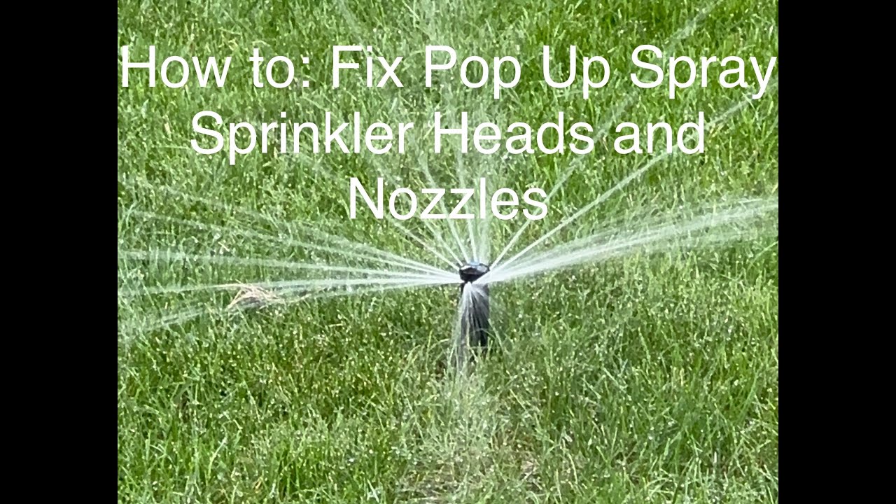 How to fix pop up spray sprinkler heads - YouTube