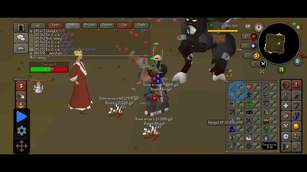 Getting 99 range in RuneScape OSRS - YouTube